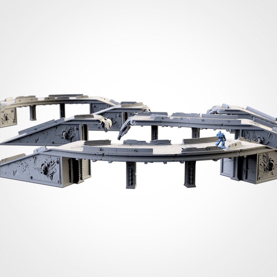 Modular Bridges - Scifi Terrain - 3D Printed PLA Plastic - Etsy