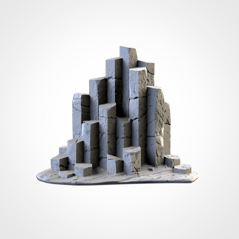 Basalt Outcroppings - Scifi Terrain - 3D Printed PLA Plastic - Etsy Canada