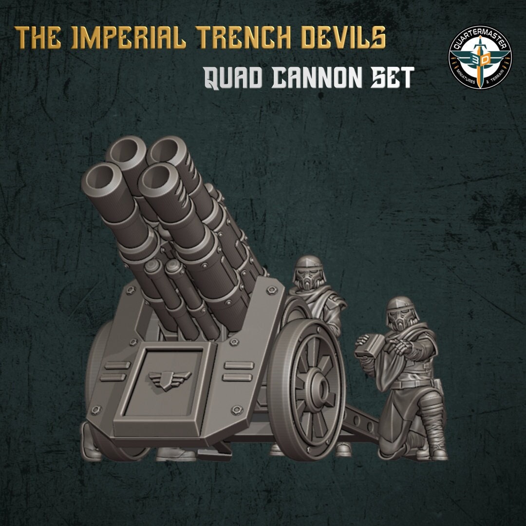 Trench Devils Quad Cannon Quartermaster 3D - Etsy