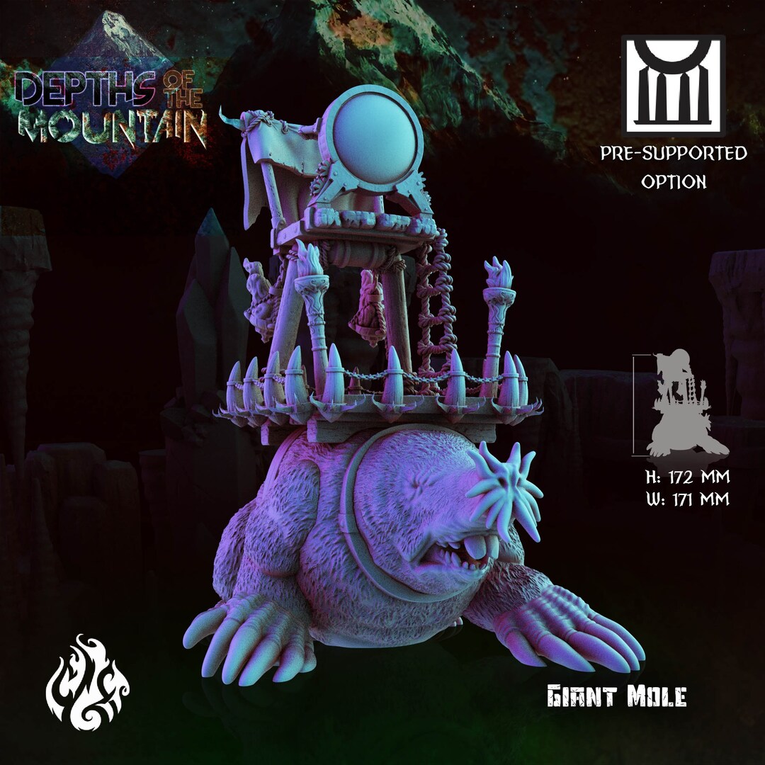 Giant Mole With Howdah Depths of the Mountain Crippled God - Etsy