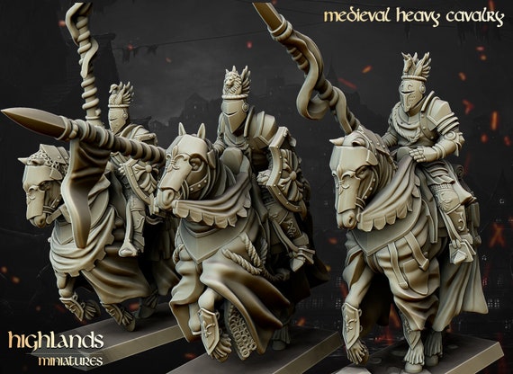 Mounted Heavy Knights Highlands Miniatures - Etsy Canada