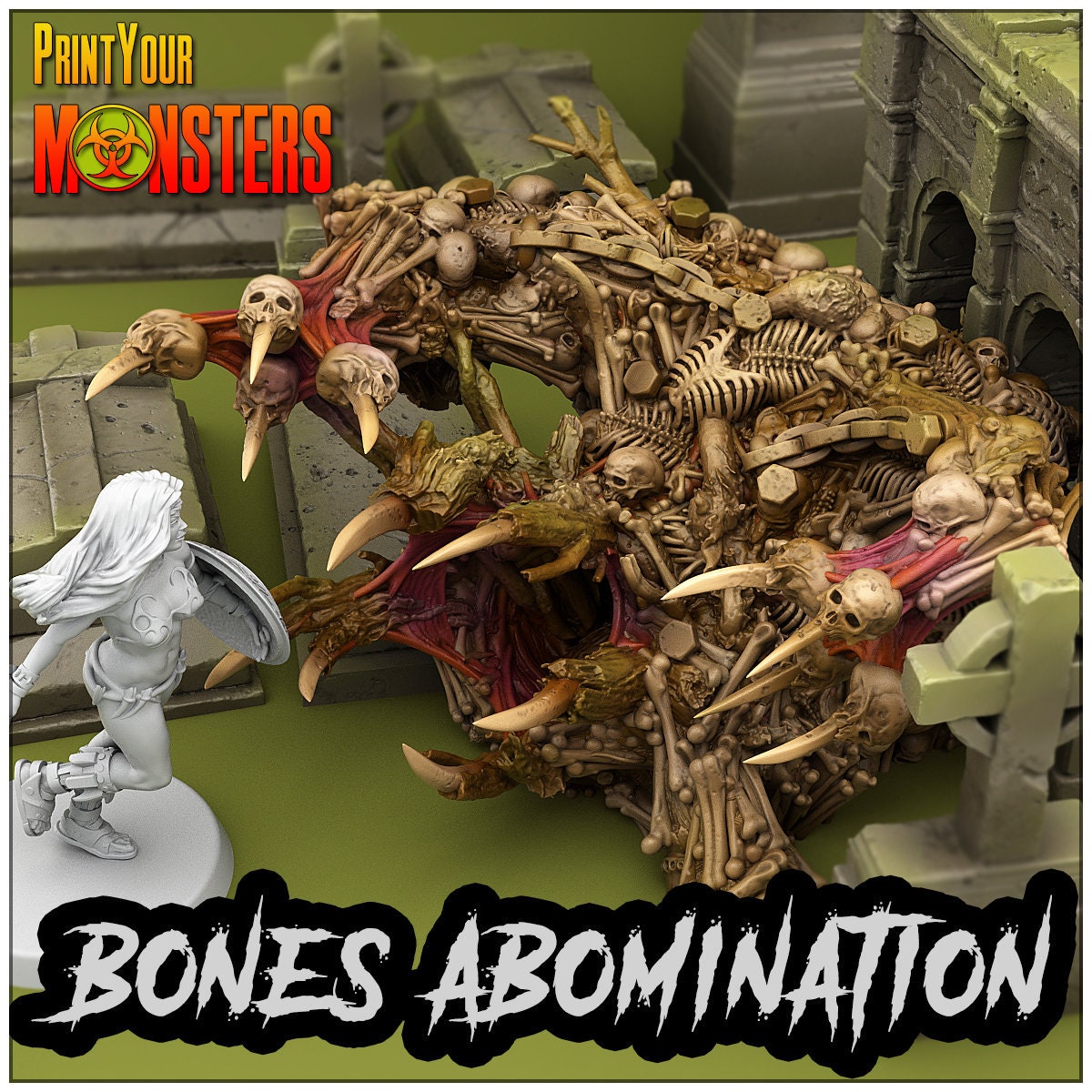 Resin Monster Bone Abomination - Etsy