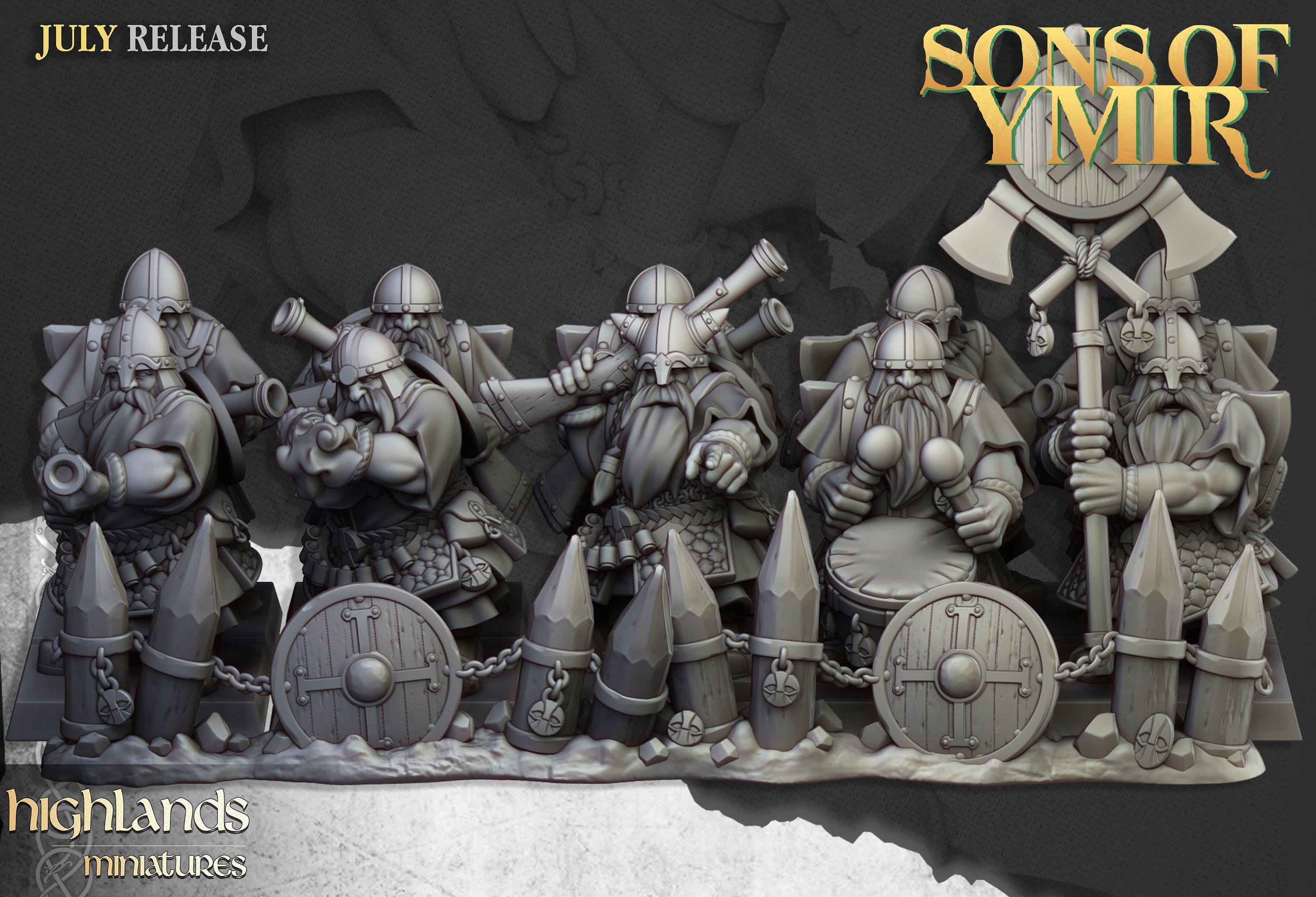 Dwarf Marksmen Sons of Ymir Highlands Miniatures - Etsy Canada