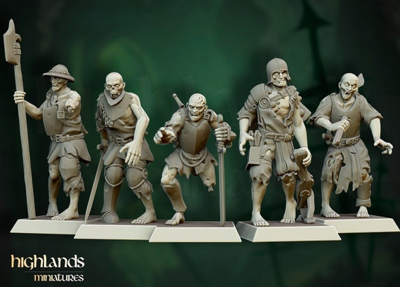 Zombie Warriors Highlands Miniatures - Etsy