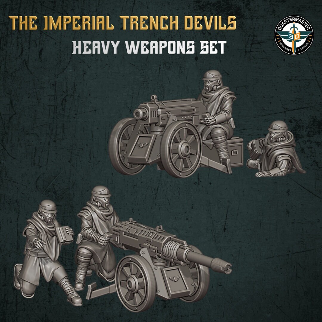 Trench Devils Heavy Weapons Team Quartermaster 3D - Etsy