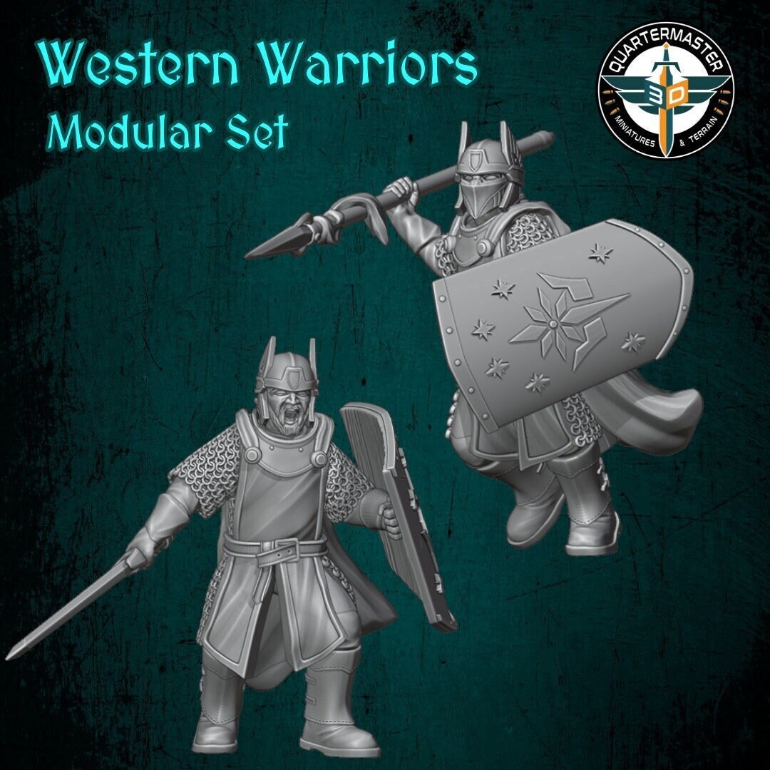 Western Warriors Elves and Men Quartermaster 3D - Etsy