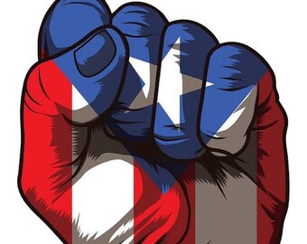 Puerto Rico Flag Vinyl Stickers-decals Chica Boricua | Etsy