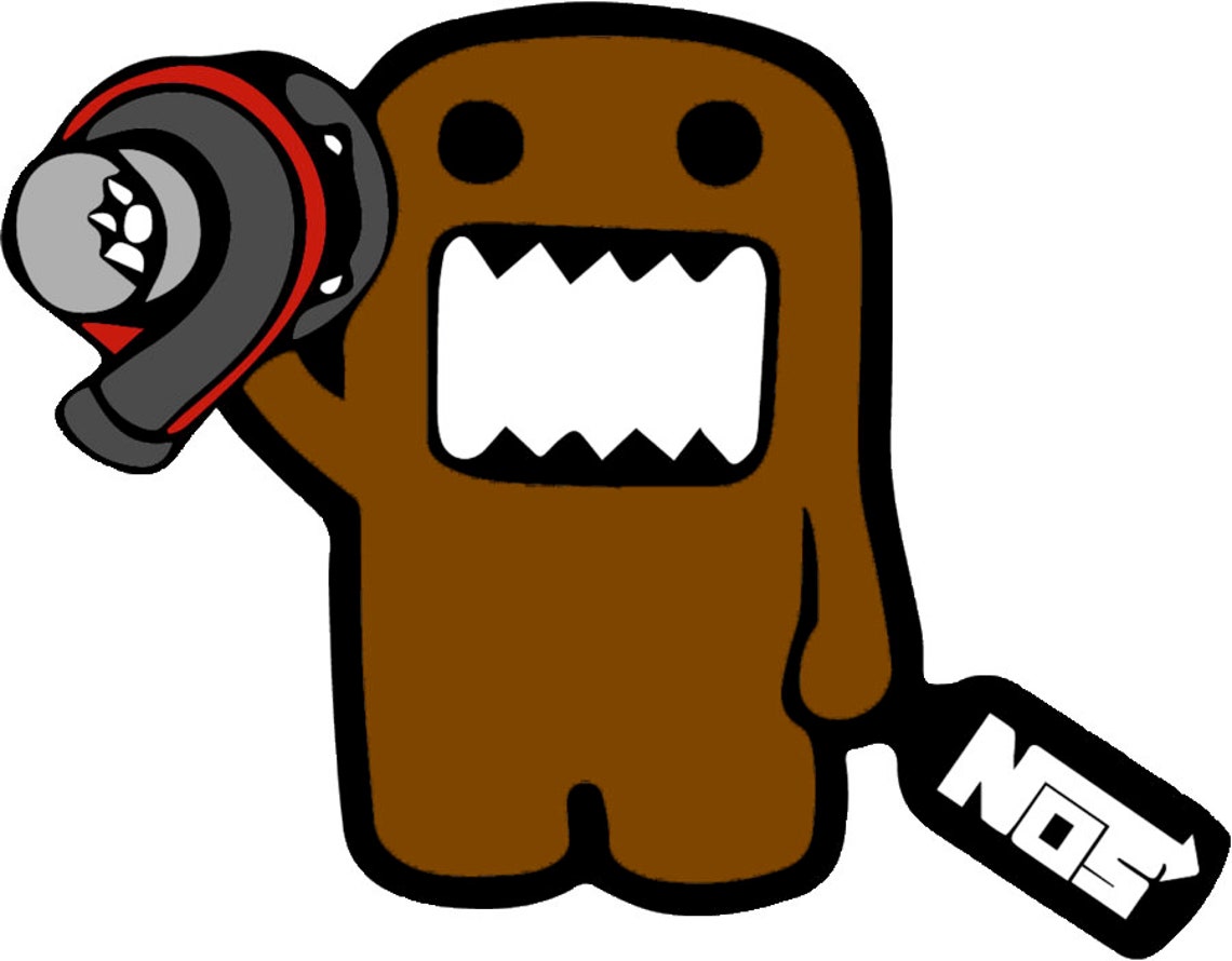 Domo Kun Funny JDM decal Sticker NOS Drift Lowered JAPAN - Etsy