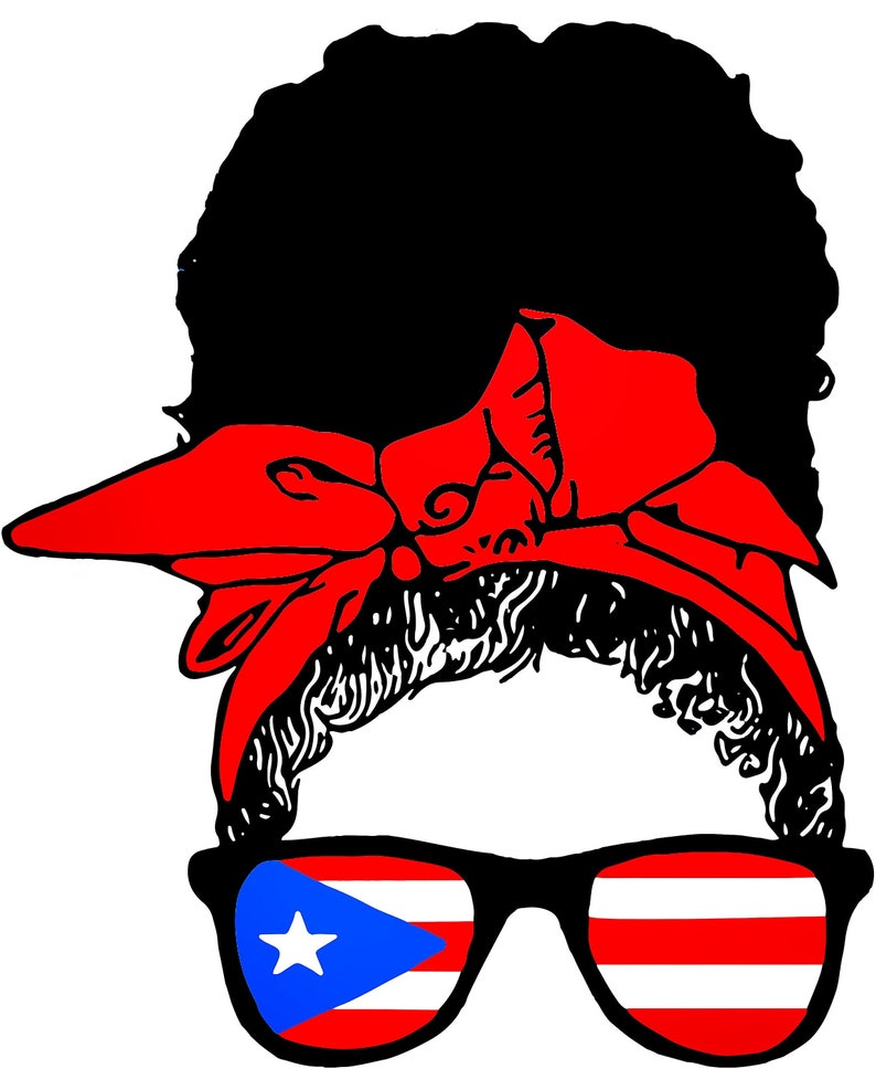 Puerto Rico Flag Vinyl Stickers-decals Chica Boricua - Etsy UK