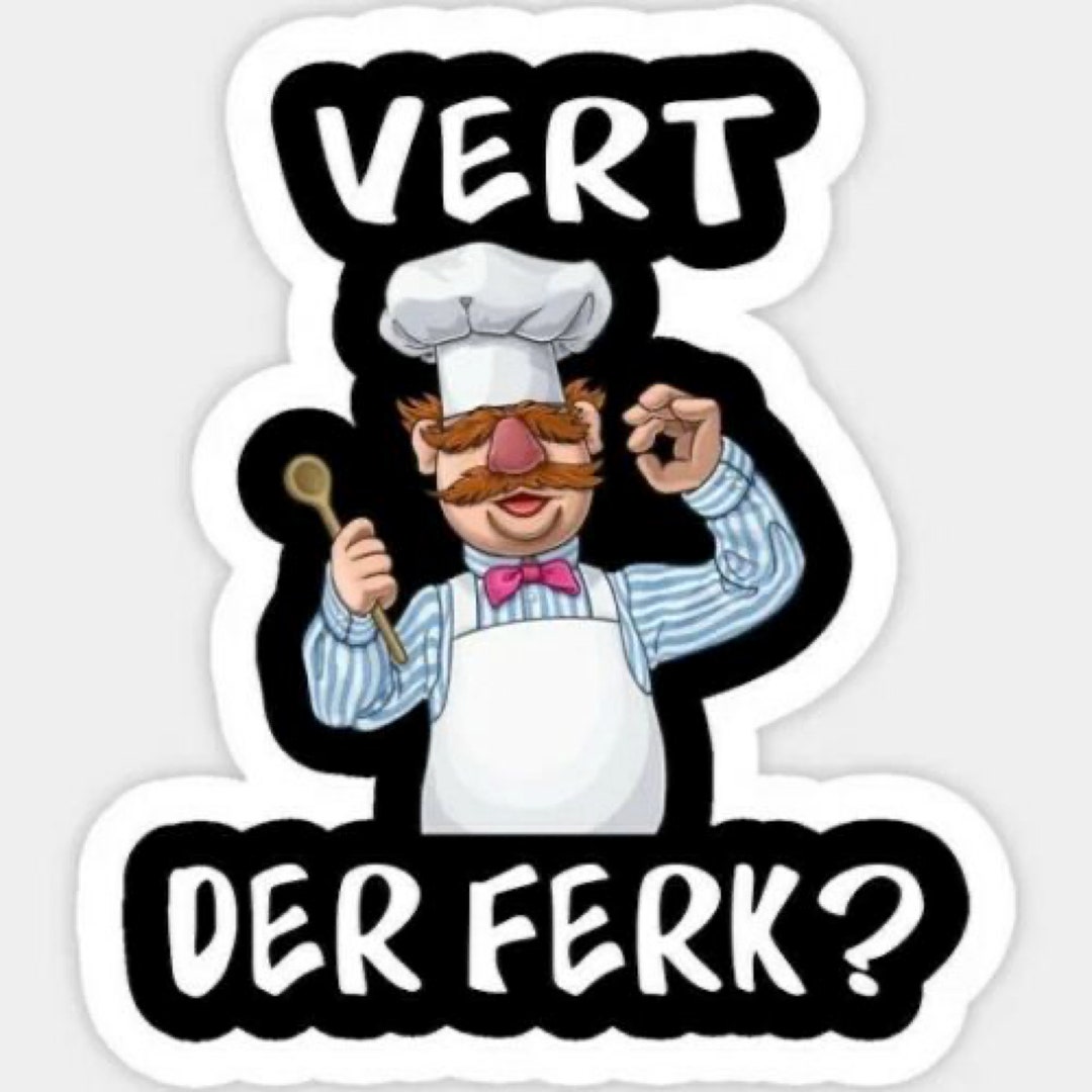 Funny Swedish Chef Vert Der Ferk Vinyl 3" Sticker Waterproof - Etsy