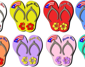 Puerto Rico Flag Vinyl Stickers-decals Chica Boricua - Etsy