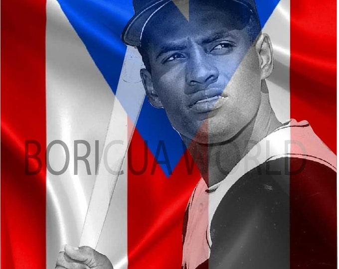 Roberto Clemente Puerto Rico Flag Sticker Decal - Etsy