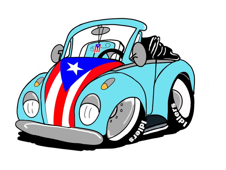 Puerto Rico Flag Vinyl Stickers-decals, Volky Boricua-#70 - Etsy