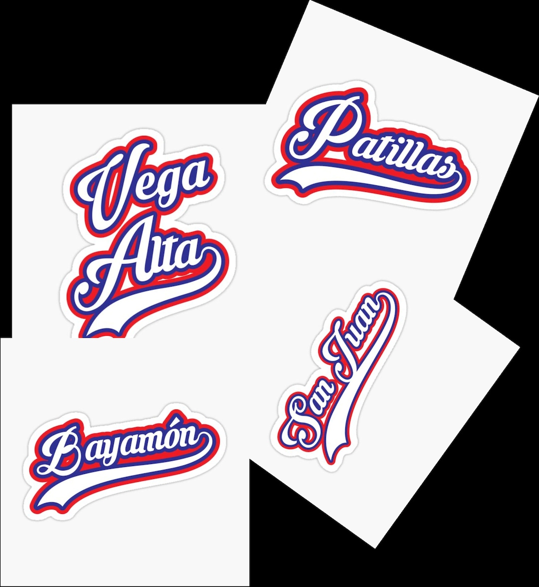 Puerto Rico Flag Vinyl Stickers-decals, Calcomania Bandera De Puerto ...