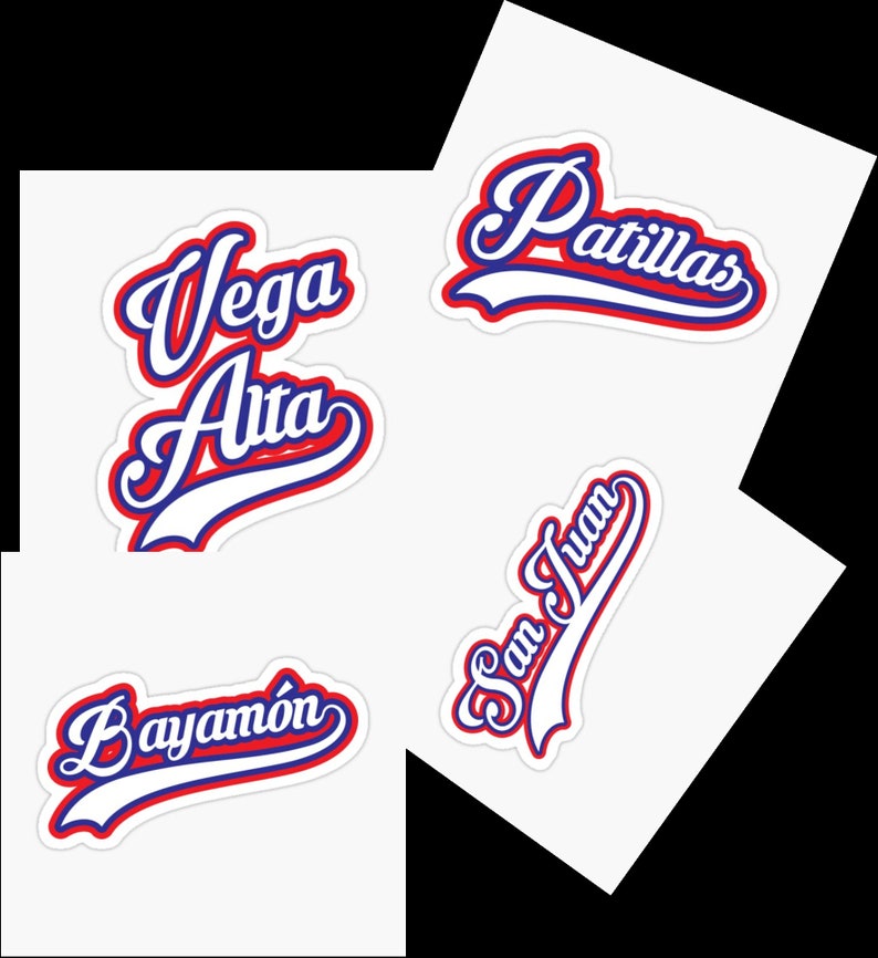 Puerto Rico Flag Vinyl Stickers-decals Calcomania Bandera De - Etsy