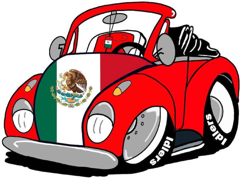 Mexico Flag Vinyl Stickers-decals, Volky Mexicano - Etsy