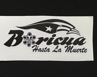 Puerto Rico Flag Vinyl Stickers-decals Chica Boricua - Etsy