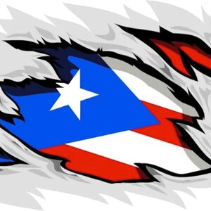Puerto Rico Flag Vinyl Stickers-decals Calcomania Bandera De - Etsy