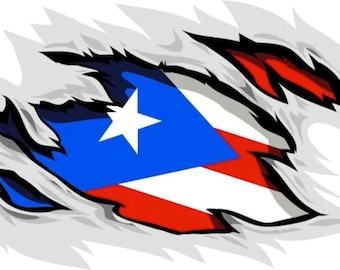 Puerto Rico Flag Vinyl Stickers-decals - Etsy