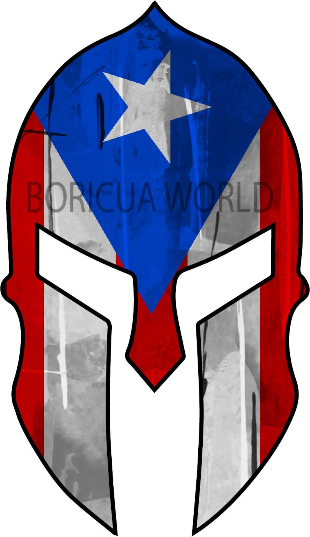 Puerto Rico Flag Vinyl Stickers-decals, Calcomania Bandera De Puerto ...