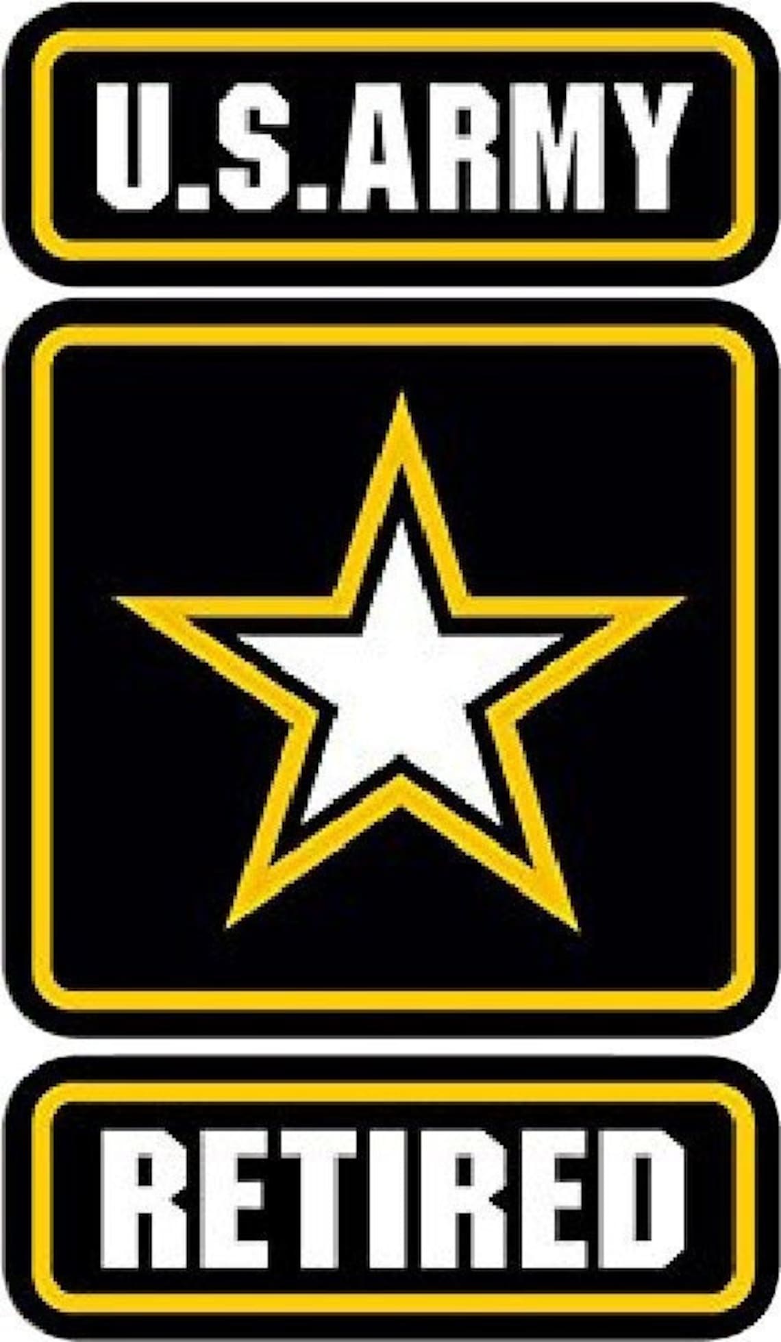 US Army Retired, Sticker Decal - Etsy