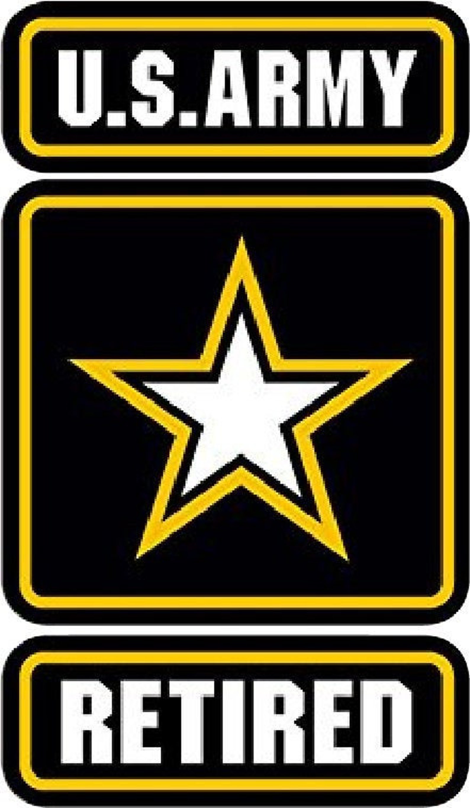 US Army Retired, Sticker Decal - Etsy