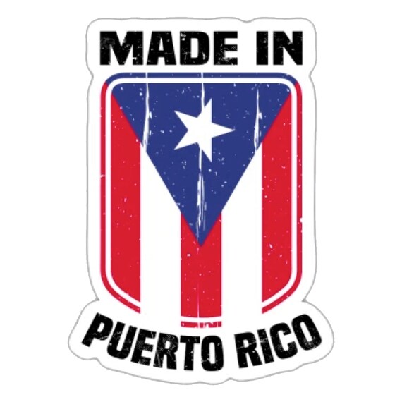 Puerto Rico Flag Vinyl Stickers-decals Calcomania Bandera De - Etsy