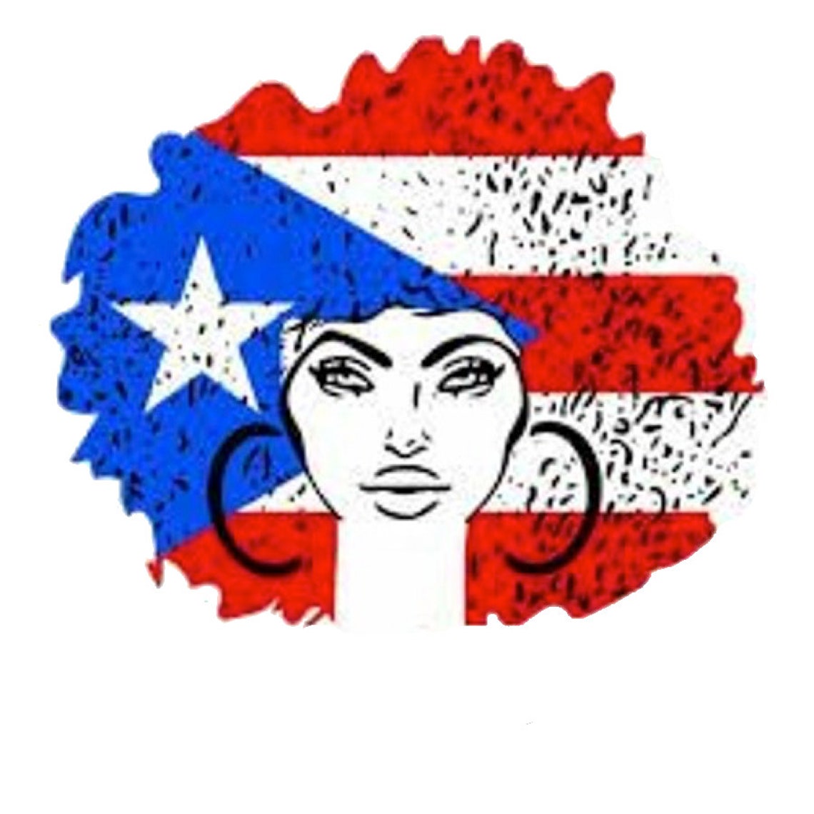 Puerto Rico Flag Vinyl Stickers-decals Chica Boricua - Etsy