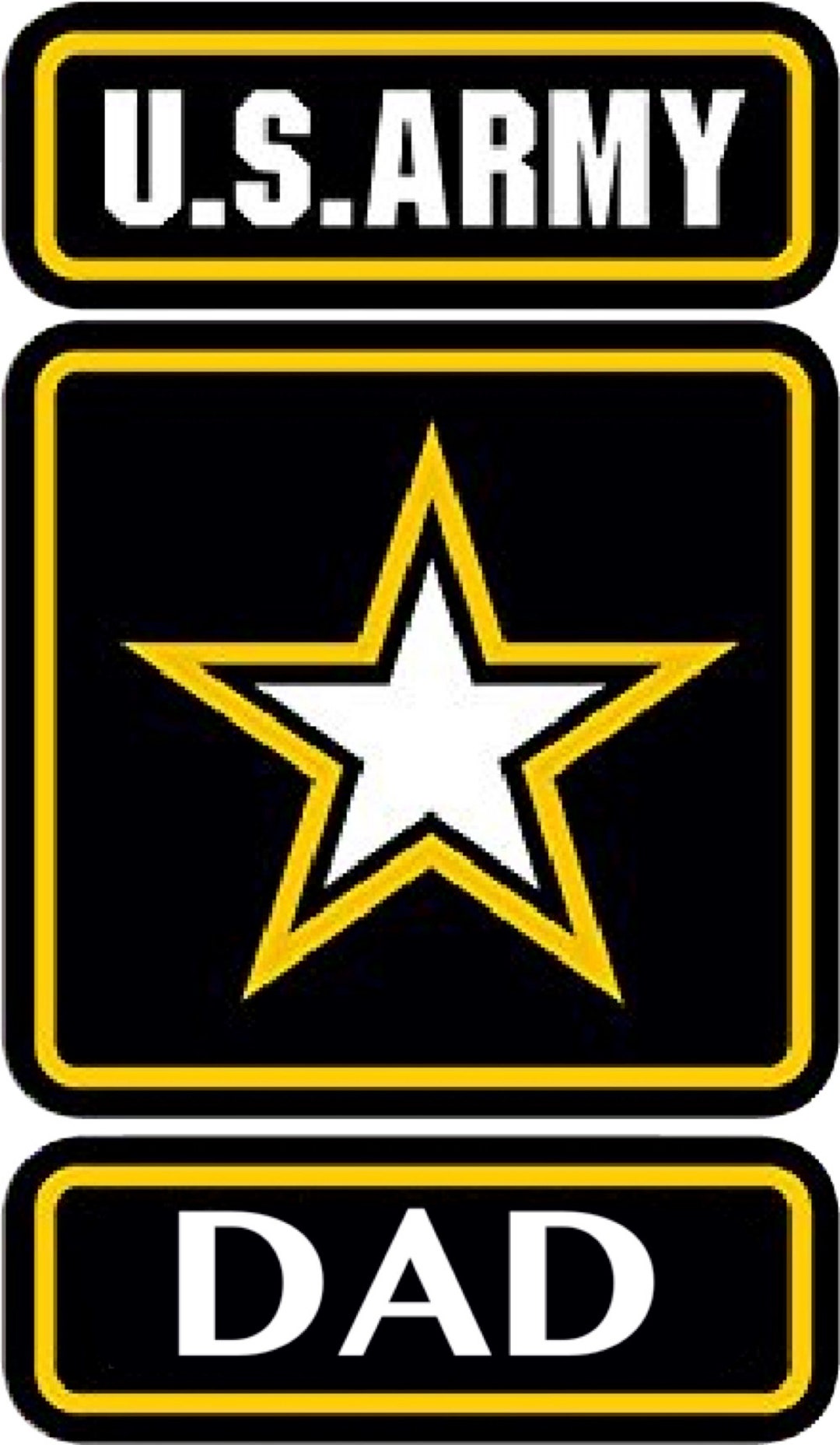 US Army DAD or MOM, Sticker Decal Choose Yours - Etsy