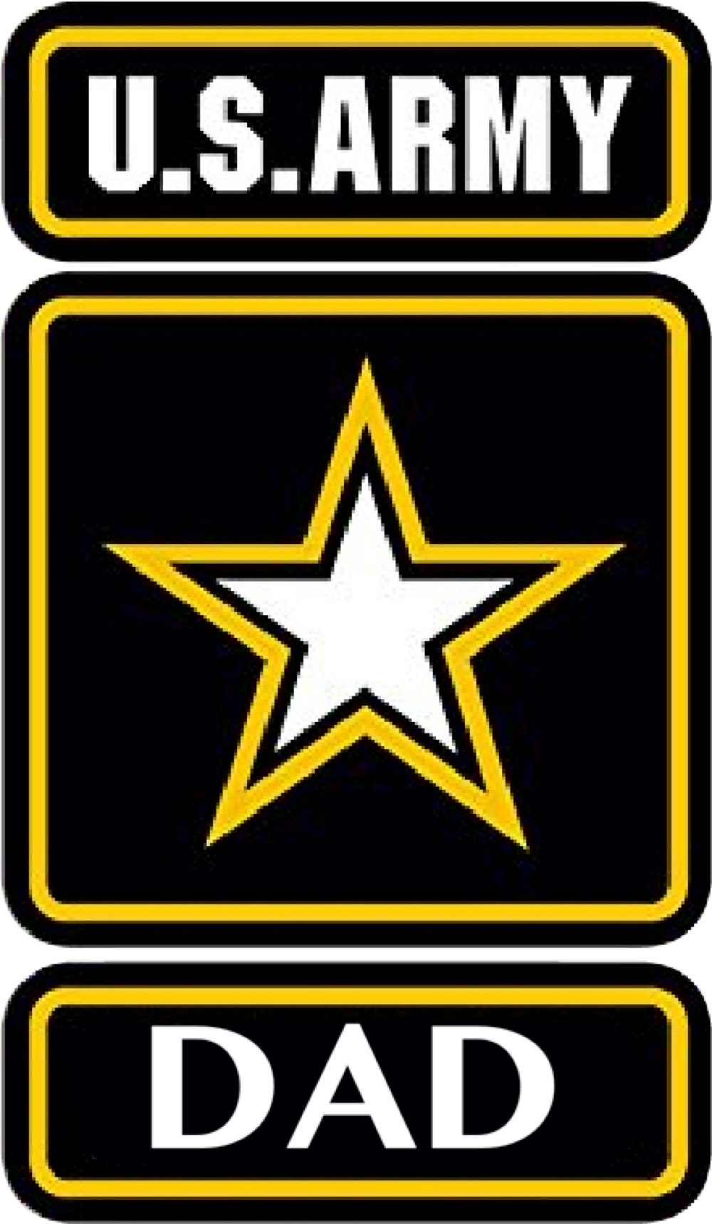 US Army DAD or MOM, Sticker Decal Choose Yours - Etsy