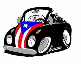 Puerto Rico Flag Vinyl Stickers-decals Volky Boricua - Etsy