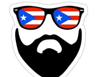 Puerto Rico Flag Vinyl Stickers-decals Chica Boricua - Etsy