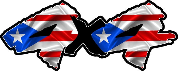 PUERTO RICO Flag-off Road Sticker-decal 4 X 4 Bandera | Etsy