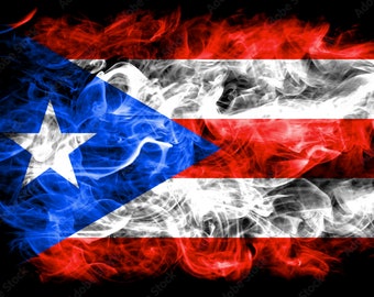 Puerto Rico Flag Vinyl Stickers-decals, Calcomania Bandera De Puerto ...