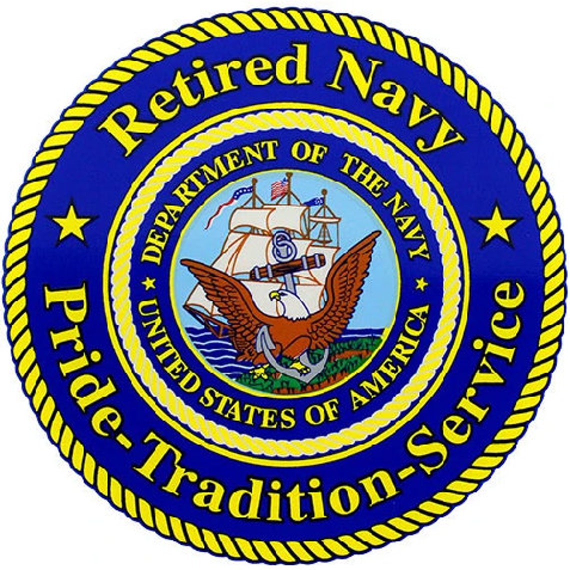 US NAVY Retired, Sticker Decal - Etsy