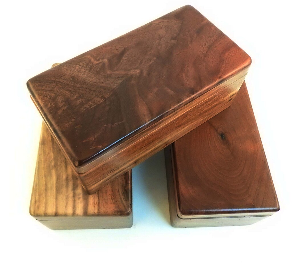 Black Walnut bill Box Keepsake Box or - Etsy