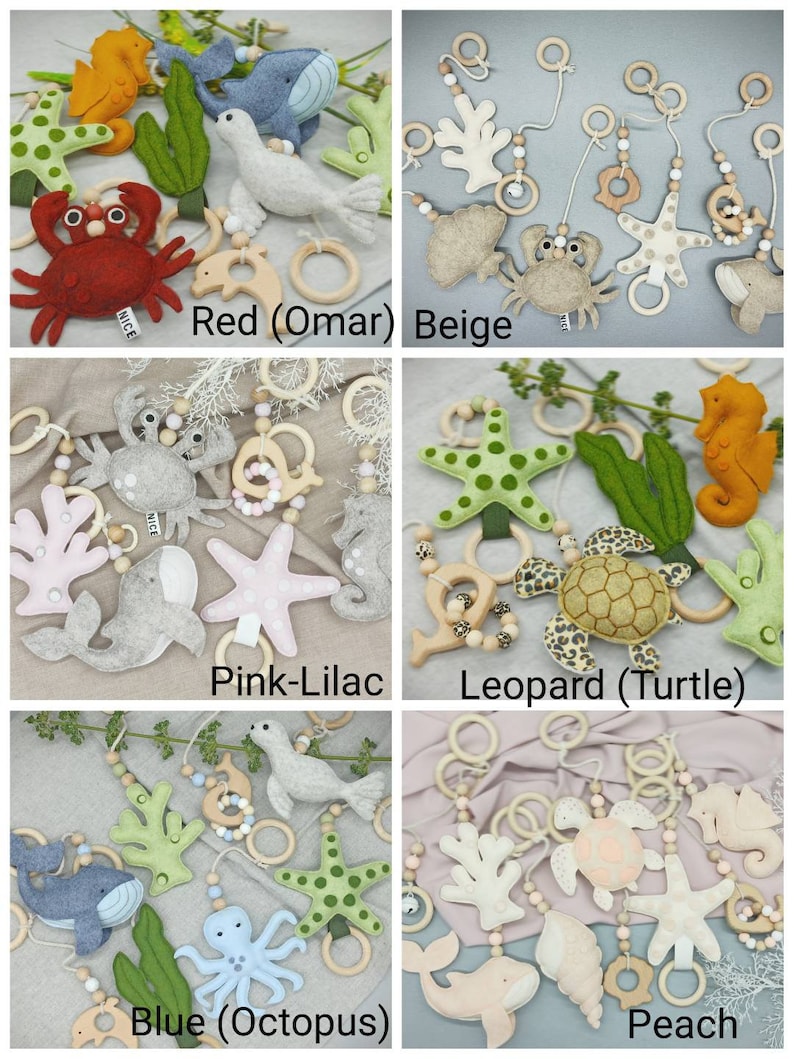 Nautical Baby Play Gym Ocean Baby Mobile Hanging Toys Set | Etsy