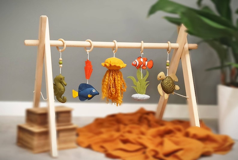 Nautical Baby Play Gym Ocean Baby Mobile Hanging Toys Set | Etsy