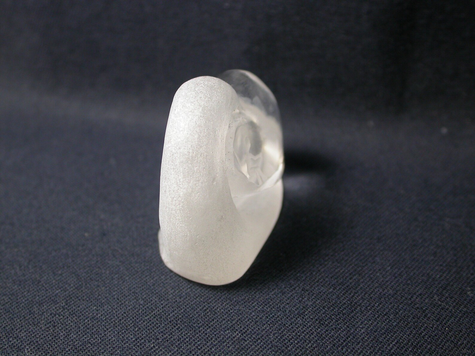 Catching A Wave, Hand Carved in One Piece of Optical Quartz, Statue ...