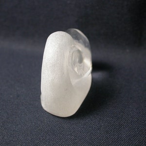 Catching A Wave, Hand Carved in One Piece of Optical Quartz, Statue ...