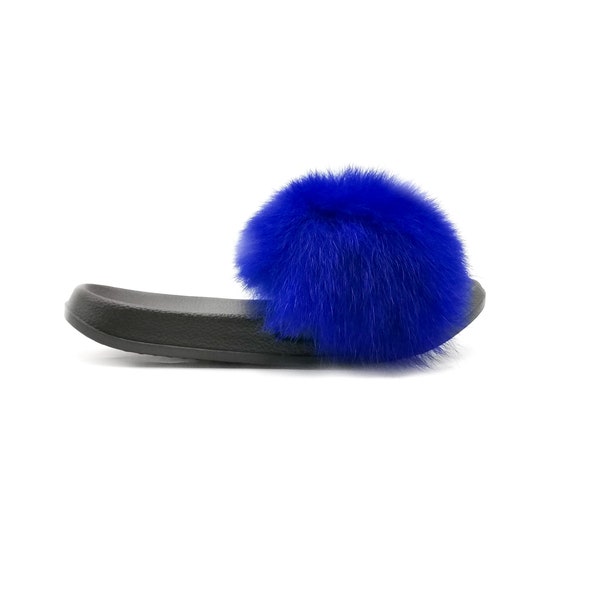 Fluffy Slides - Etsy