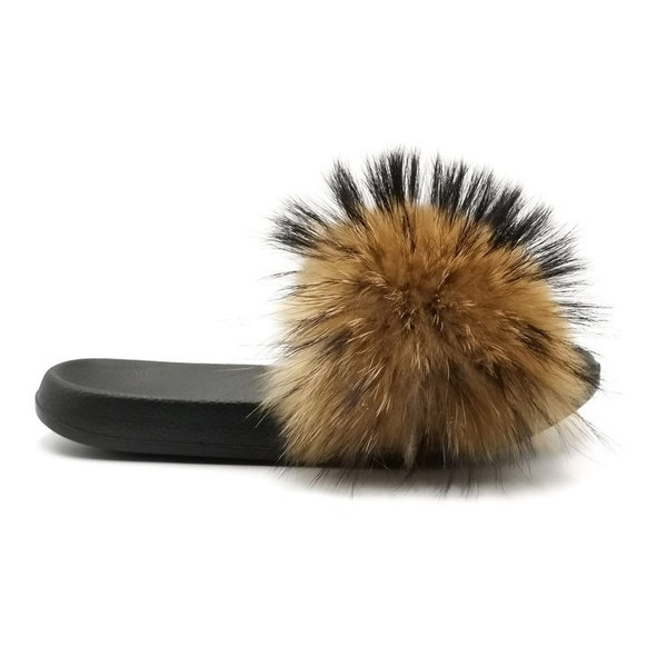 Fluffy Slides - Etsy