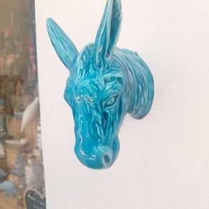 Ceramic Animal Head. CERAMIC Donkey Portuguese Handmade - Etsy