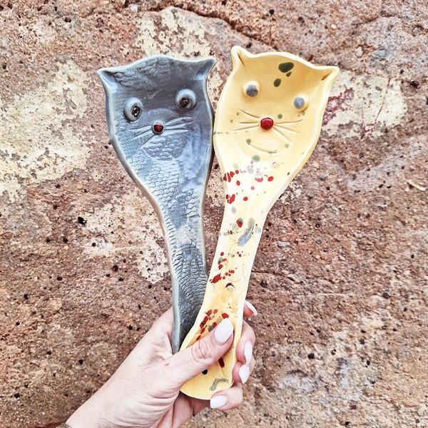 Cat Spoon Rest - Etsy