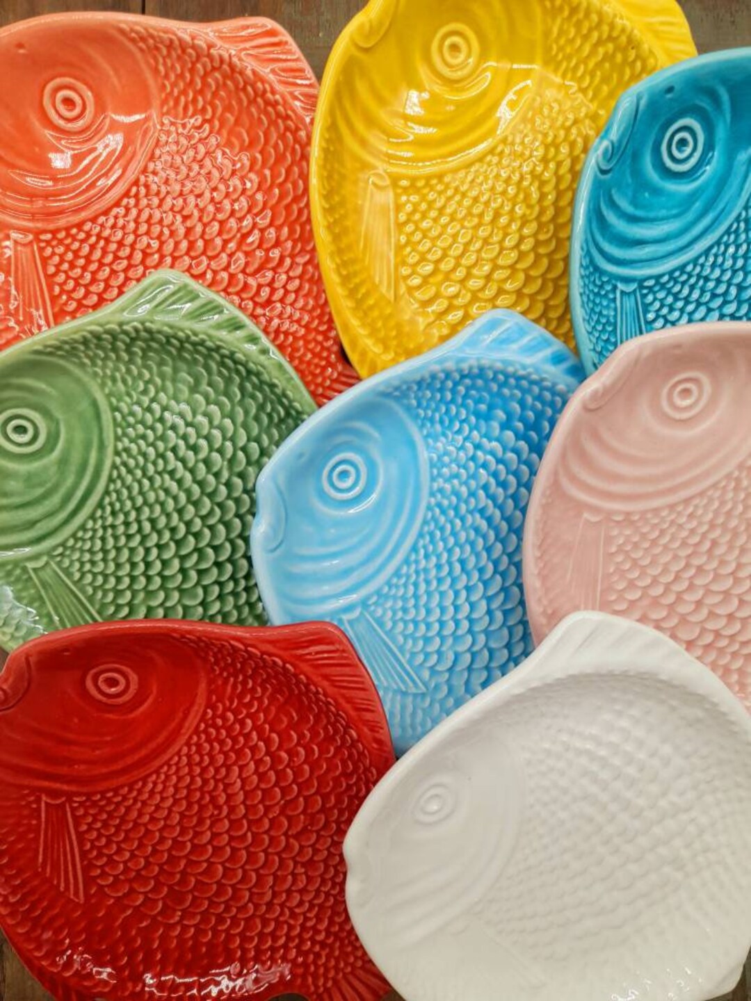 Amazing Ceramic Fish Plate 16cm. Lovely Colors. Portuguese Handmade ...