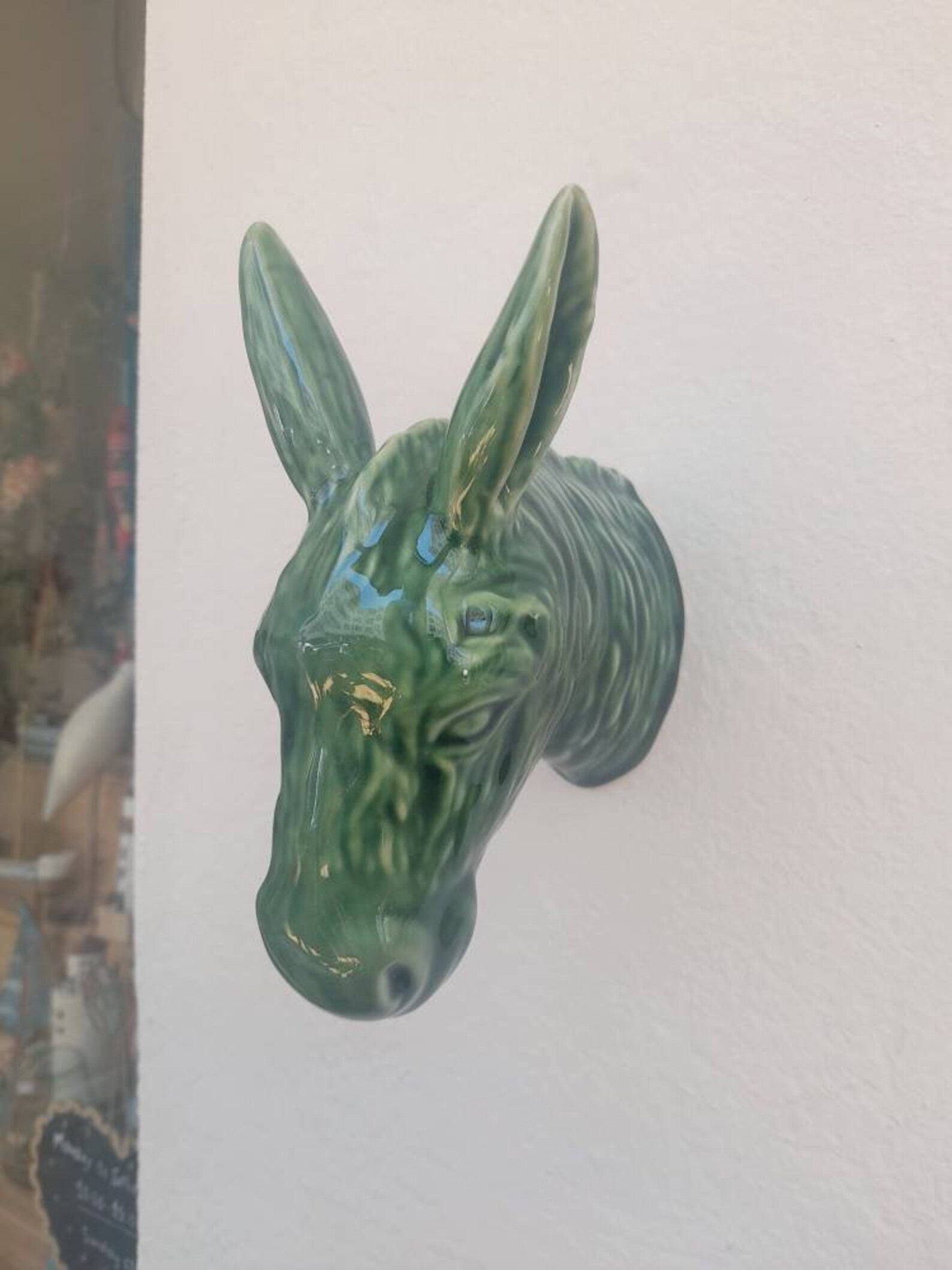 Ceramic Animal Head. CERAMIC Donkey Portuguese Handmade - Etsy