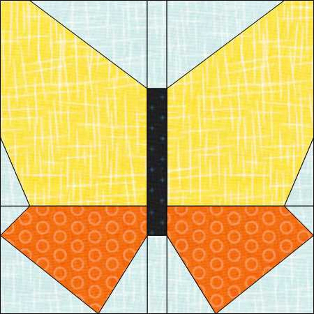 Butterfly PDF Quilt Block Pattern - Etsy