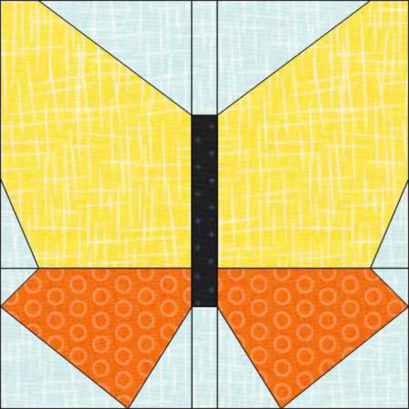 Butterfly Quilt Block - Etsy