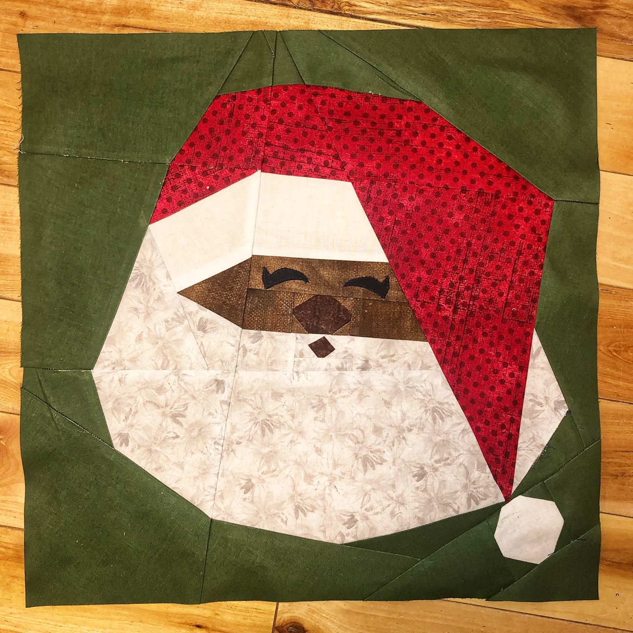 Sweet Santa PDF Paper Pieced Quilt Block - Etsy