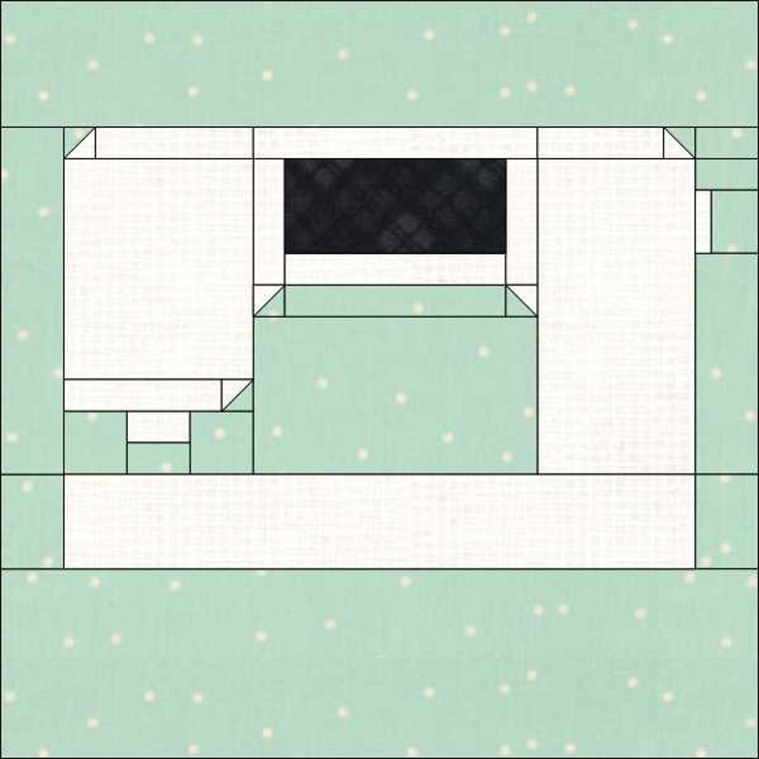 Sewing Machine PDF Quilt Block Pattern - Etsy